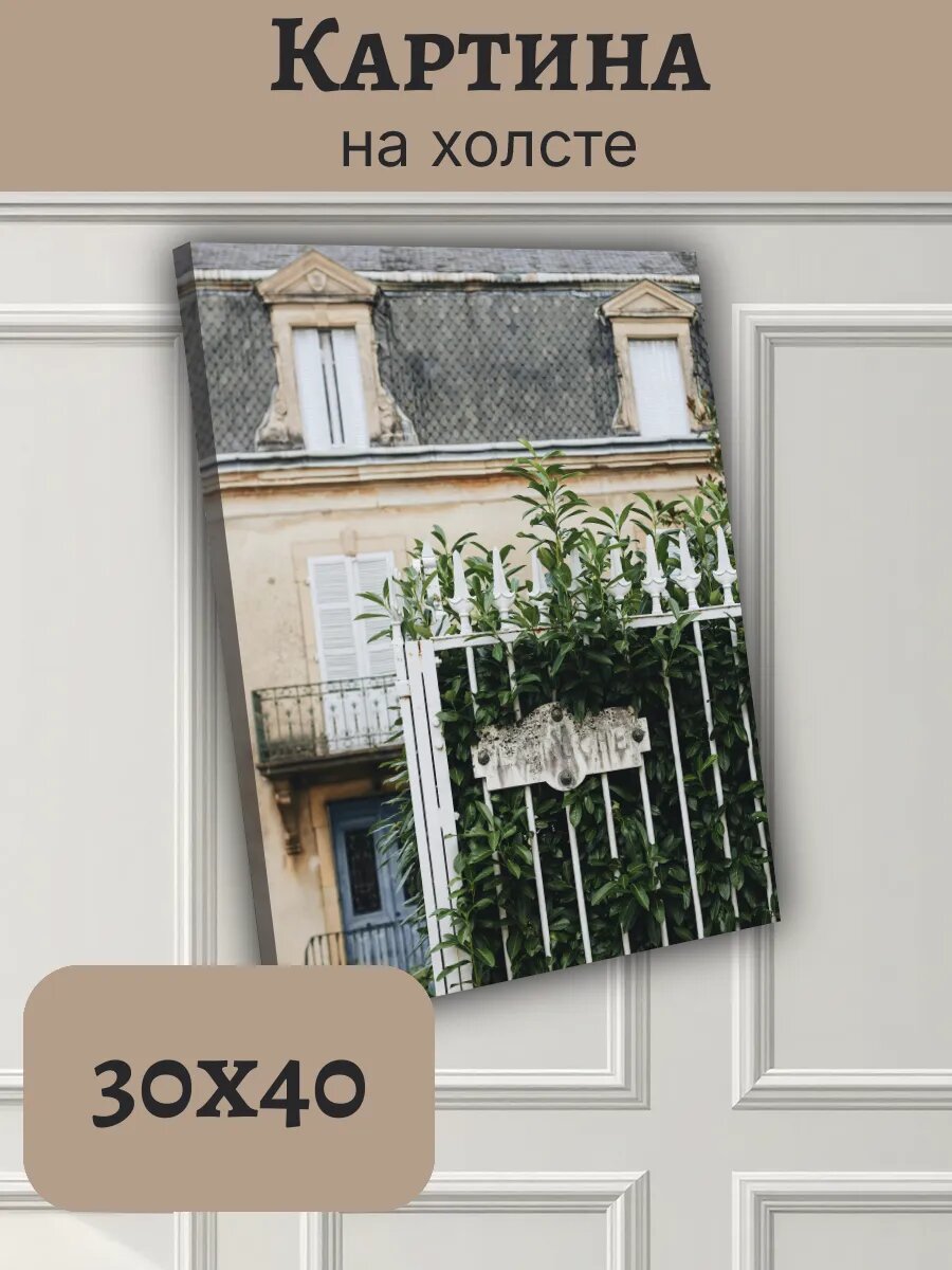 Картина Постер Франция France 30x40 парижский фасад