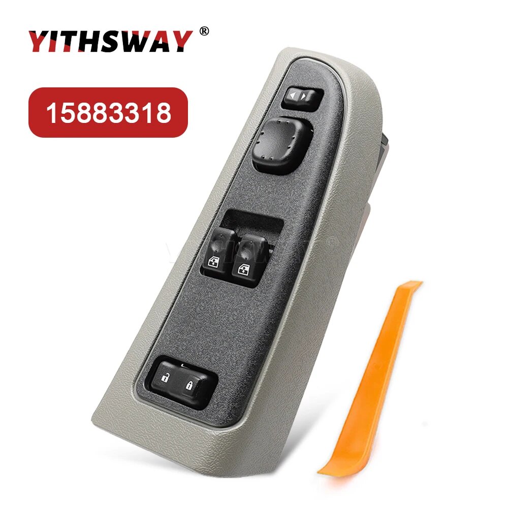 15883318 Переключатель управления стеклоподъемником с панелью для Chevrolet Silverado Light Grey