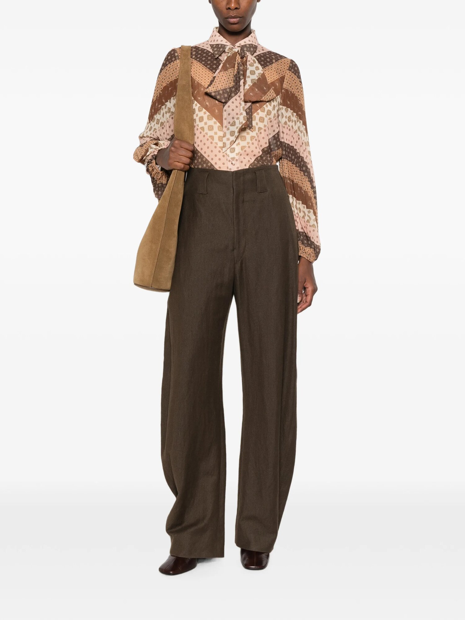 Рубашка ZIMMERMANN Sunray collard shirt, размер 42 — фото 1