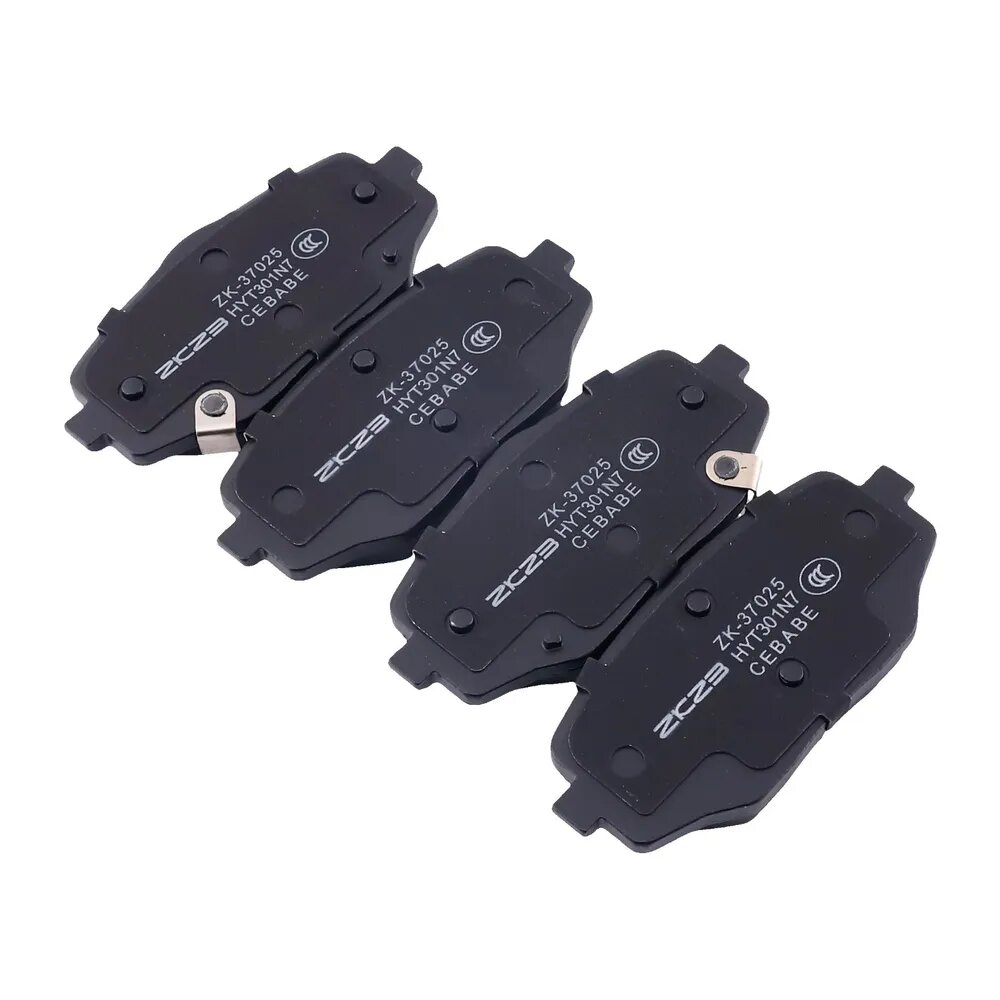 Колодки тормозные задние ZK-37025, 37025, дисковые, керамика, безасбестовые, 4 шт