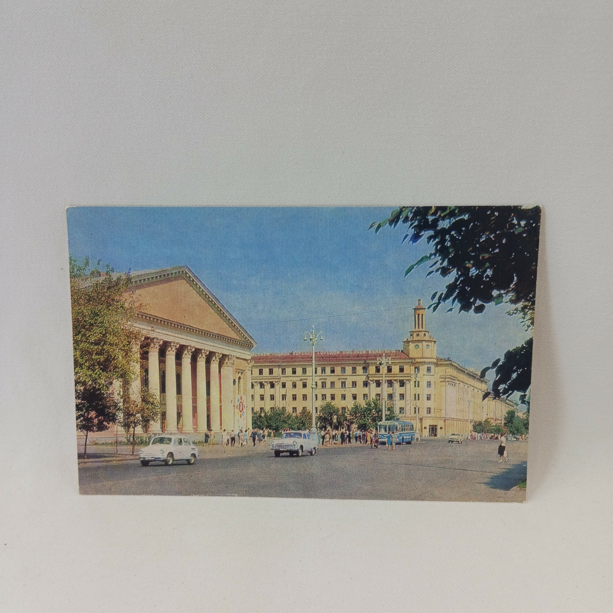 Открытка советская СССР. Воронеж, театр оперы и балета, гостиница города, архитектура. винтаж