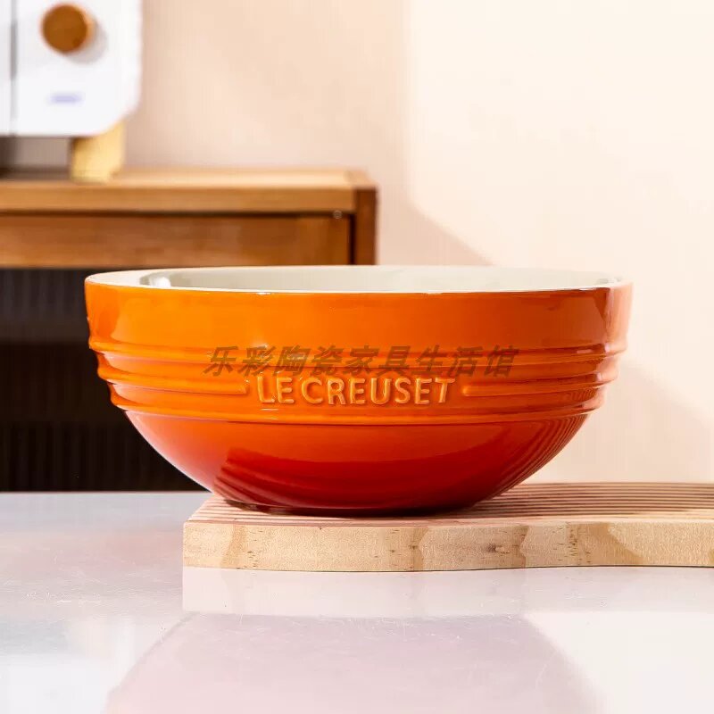 Керамическая миска Le Creuset Colored Collection 8,5 дюйма для супа и салата, глубокая, из стоневейра, 1 шт