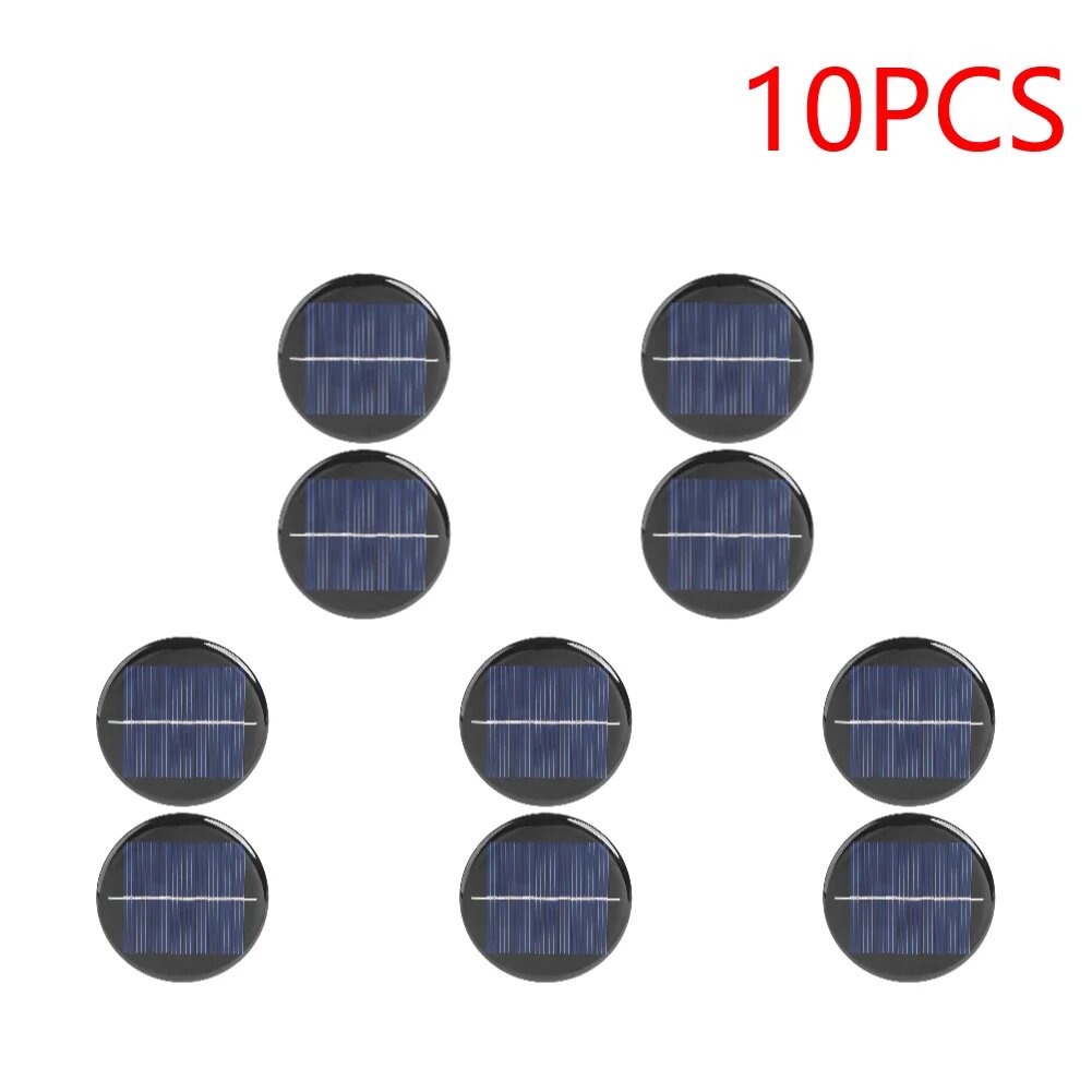 Солнечная панель Shunmaii 0.28 Вт 5 В круглая Зеленый, 10PCS