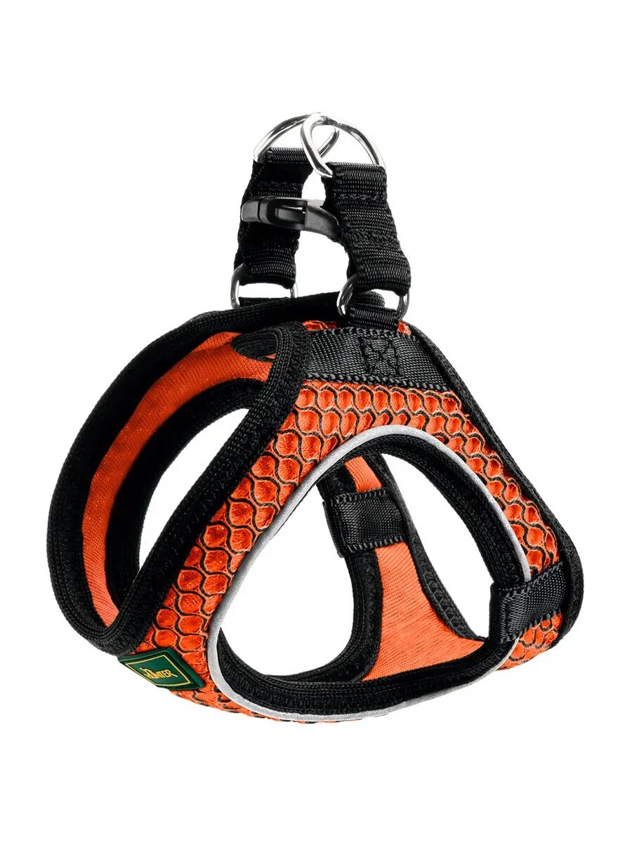Hunter шлейка для собак Hilo Comfort 46-52 см, сетчатый текстиль, оранжевая