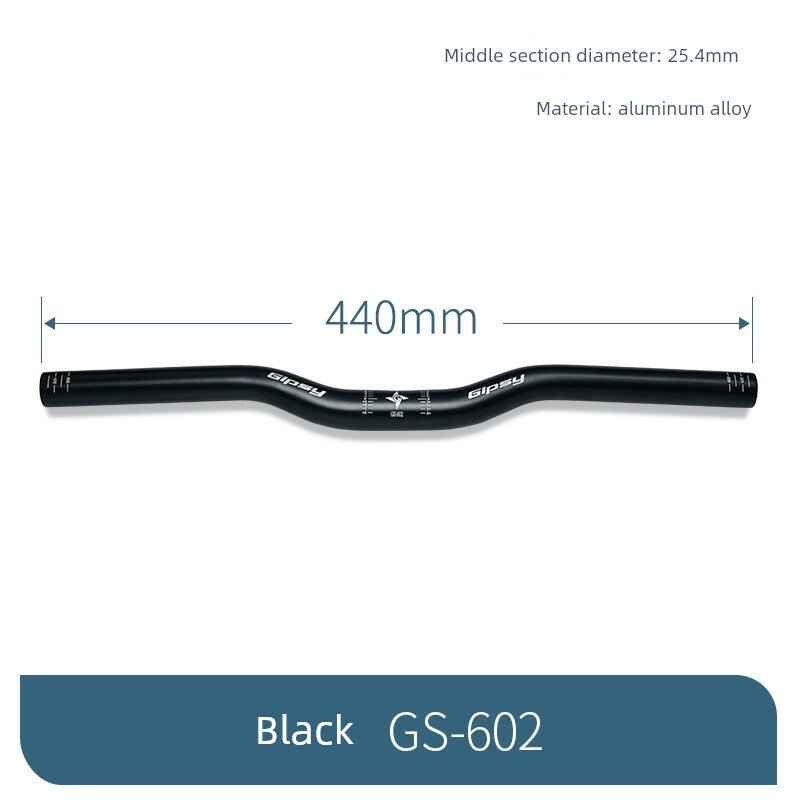 Gipsy GS-602 Детский велосипедный руль - Черный, 400 мм длина для Strider Puky Kokua