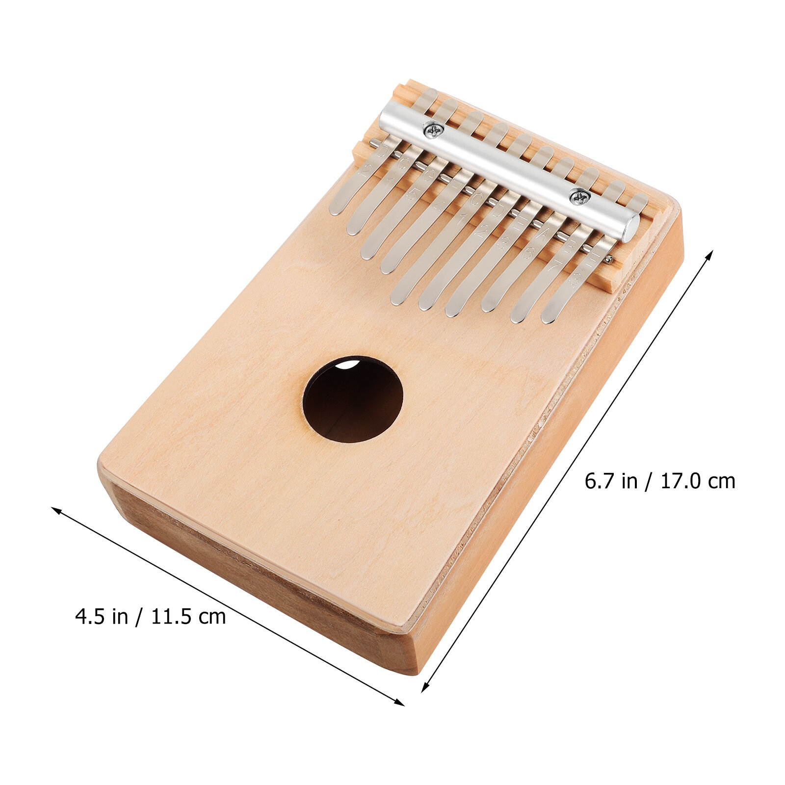 Деревянная Калимба С 10 Клавишами Набор Для Рисования Подходит Для Начинающих Многоцветная