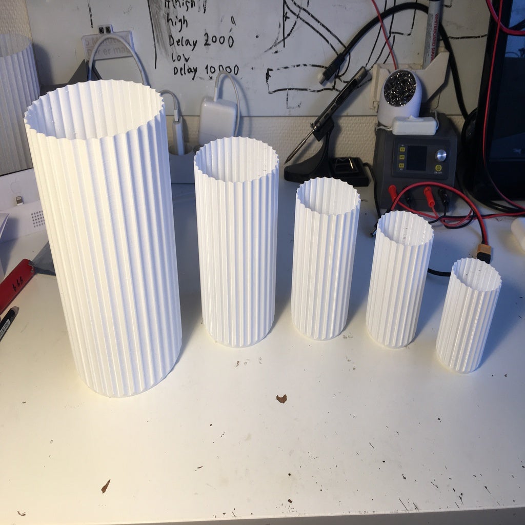 Ваза декоративная дизайнерская, 3D-печать, 3DOPRU арт. VASE-PR-67050