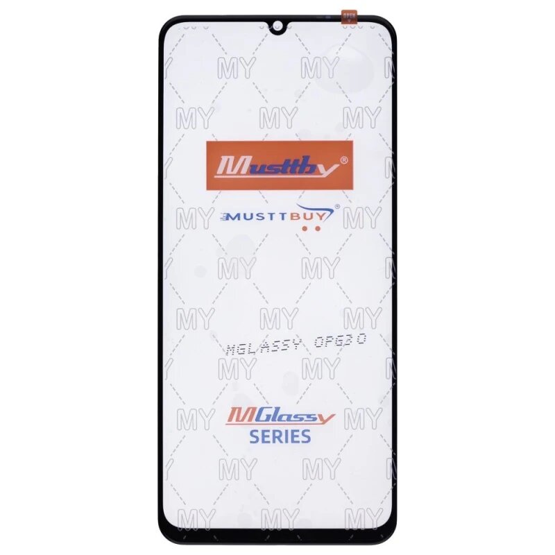 Стекло модуля для Realme C51 (RMX3830) / C53 (RMX3760) / C61 (RMX3930) / C63 4G (RMX3939) / Note 50 (RMX3834) и др. + OCA (черный) (Musttby)