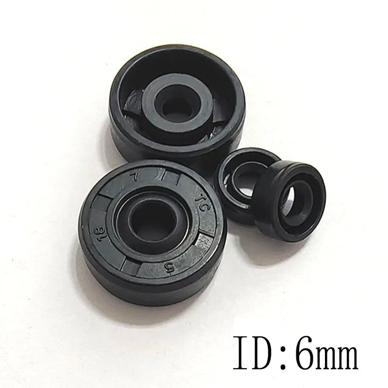 FSMORC уплотнения вала NBR черные 6x10x3mm 2pcs