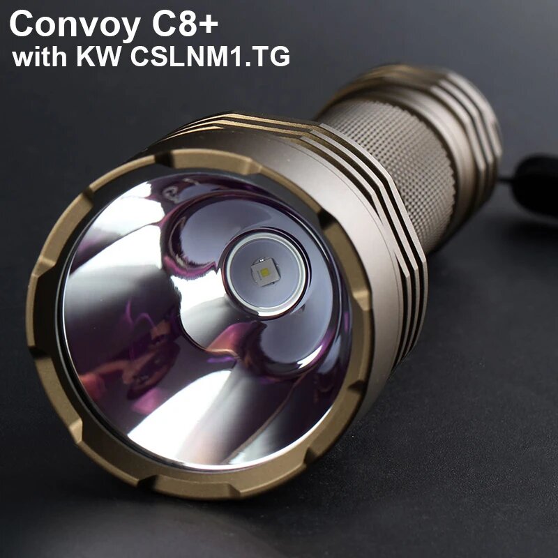 Convoy C8 Plus тактический фонарик Black, 12 groups, With 18650 battery