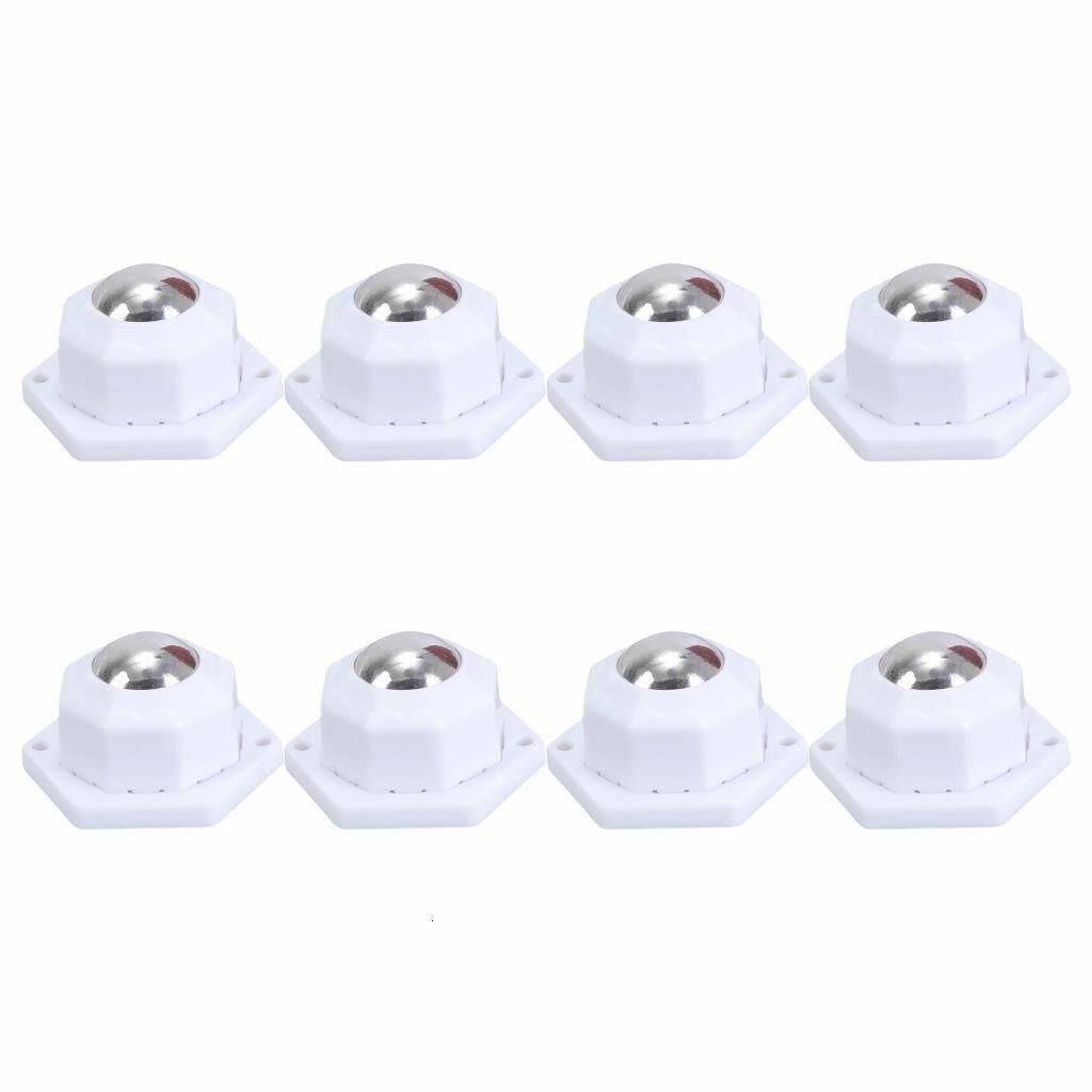 8 штук клейких круглых мебельных колес с прочными шариками из нержавеющей стали для плавного перемещения