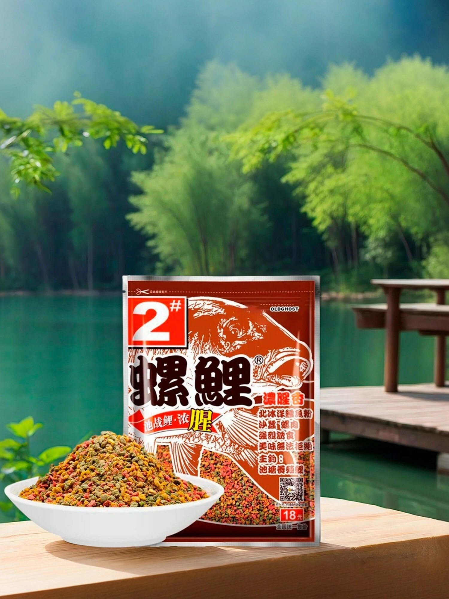 Тесто для херабуны Старый Призрак "Моллюски для карпов #2 Крепкая рыба. Сражение в воде" 340г