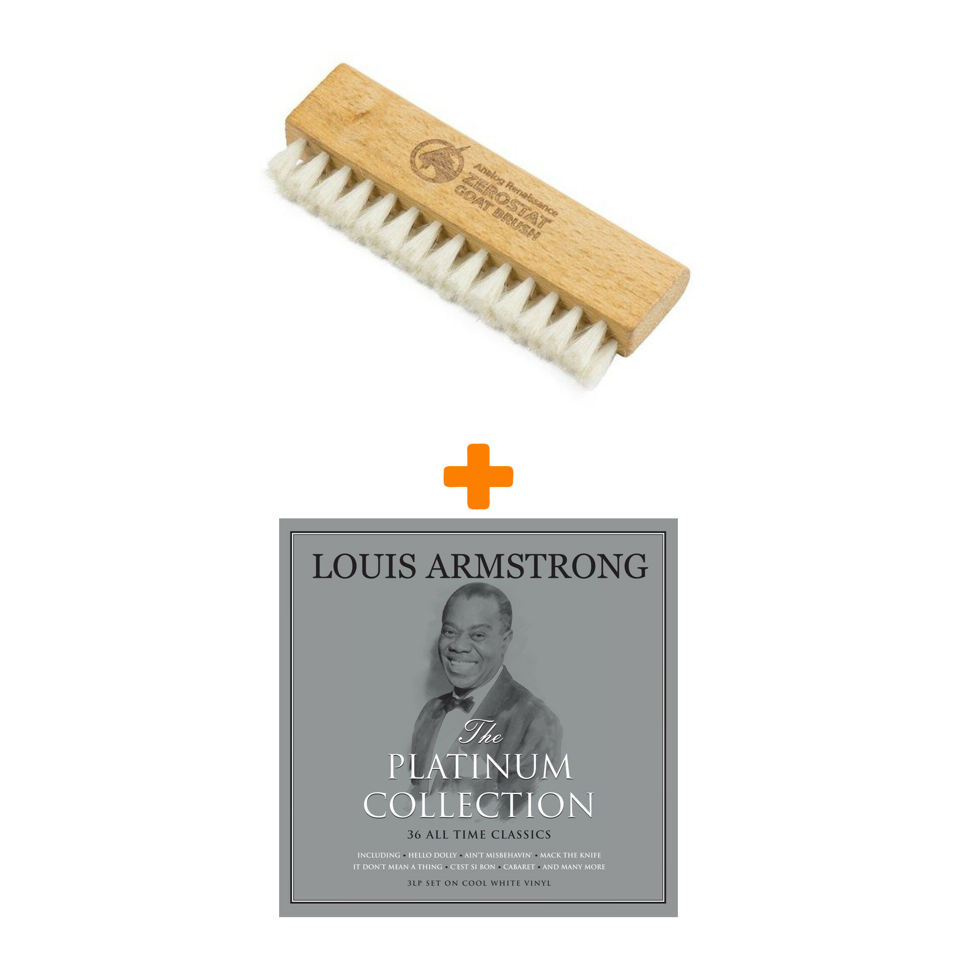 Armstrong Louis The Platinum Collection 3LP + Щетка для ухода за LP из козьей шерсти