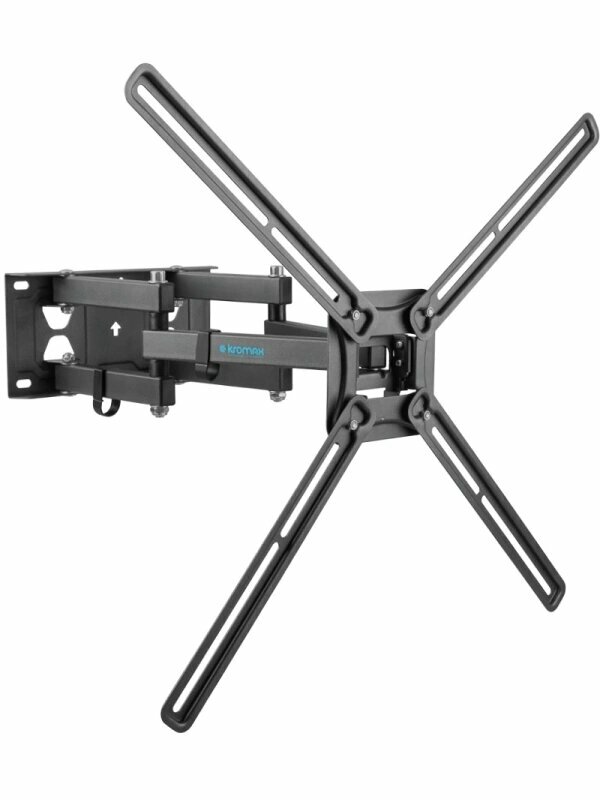Кронштейн для телевизора Kromax CORBEL-9, 32-75", настенный, поворот и наклон, титан (90593)