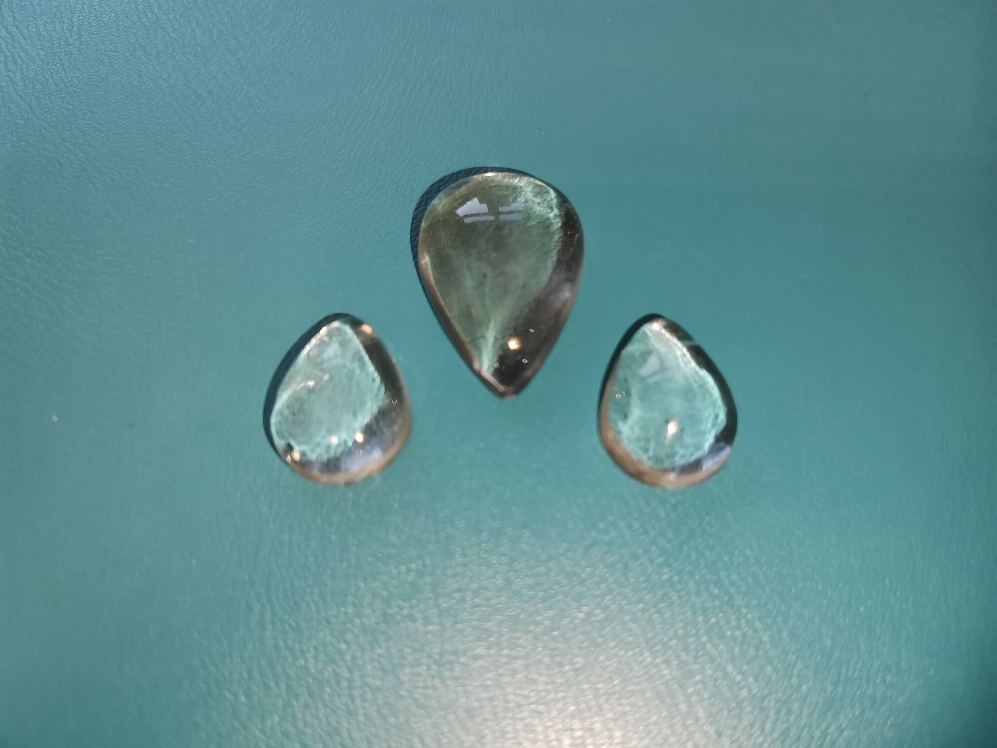 Комплект Кабошонов. Горны хрусталь. Астафьевское месторождение. Южный Урал.