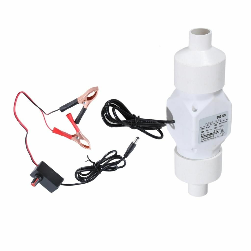 Наружный диаметр 50 мм 12 В канальный вентилятор вытяжной + линия регулировки скорости зажима-20