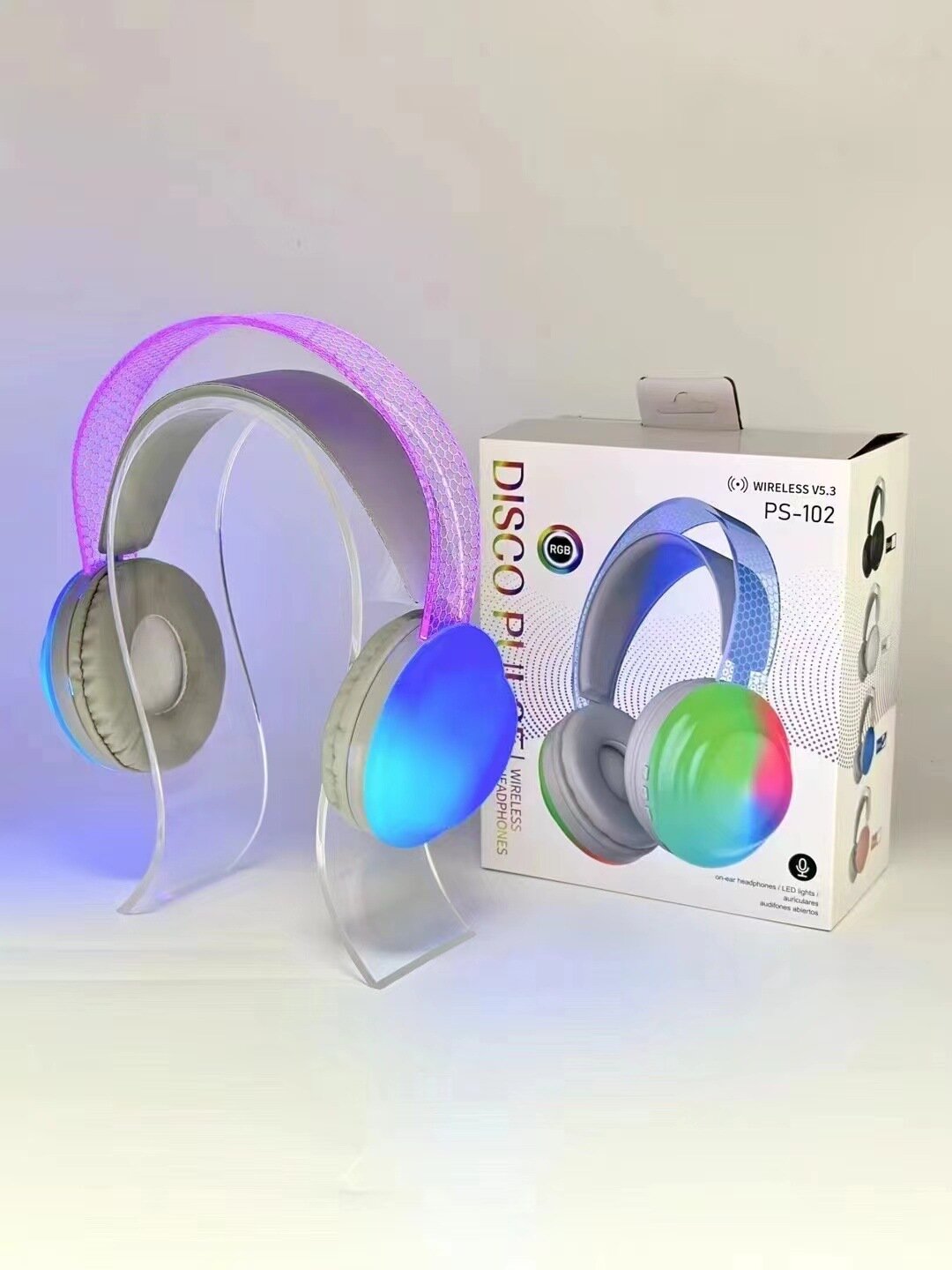 KLQ Bluetooth полноразмерные светящиеся адаптивные