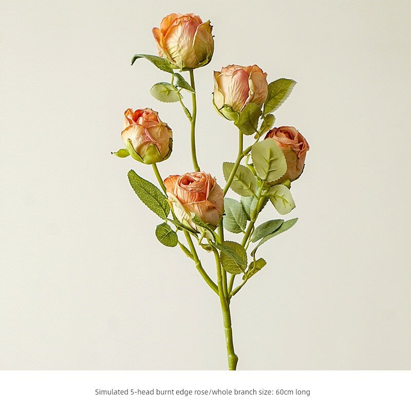 Ретро роза искусственный цветок гостиная искусственный цветочный букет украшения обеденный стол журнальный столик