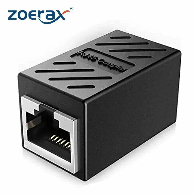 ZoeRax удлинитель Ethernet кабеля 1000 Мбит/с, черный
