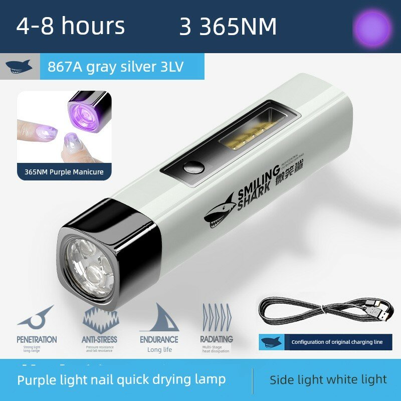 Миниатюрный фонарик с фиксированным фокусом и дальним лучом, с боковым светом для дразнения кошек, фонарик из