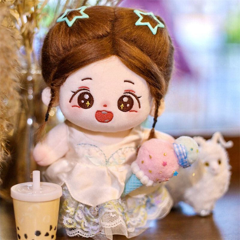 20см плюшевая кукла с костяной структурой без одежды для персонажа Xu Mengjie