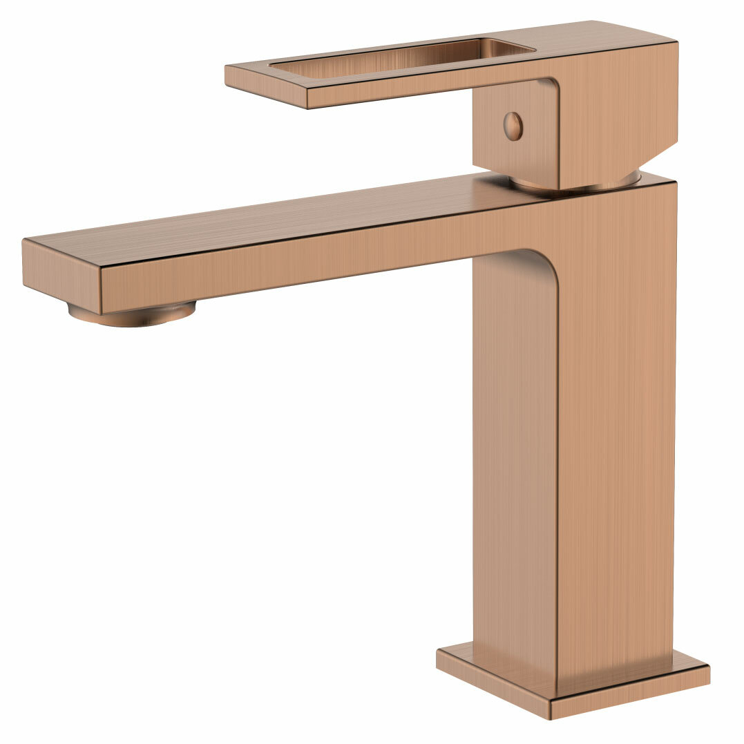 Смеситель для раковины D&K Dortmund DA1712133 розовое золото