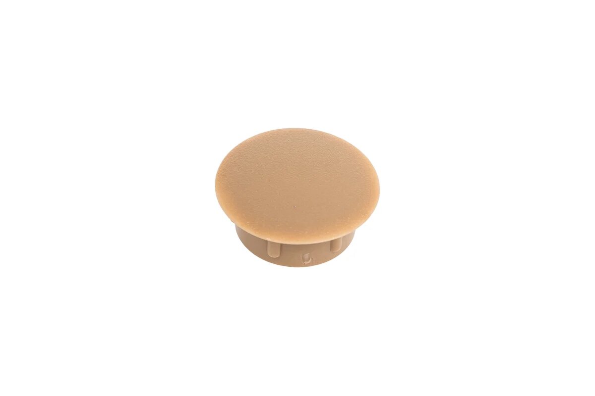 Заглушка d16 мм, декоративная, цвет: темно-бежевая. "МастерБолтиков" ( 50 шт )