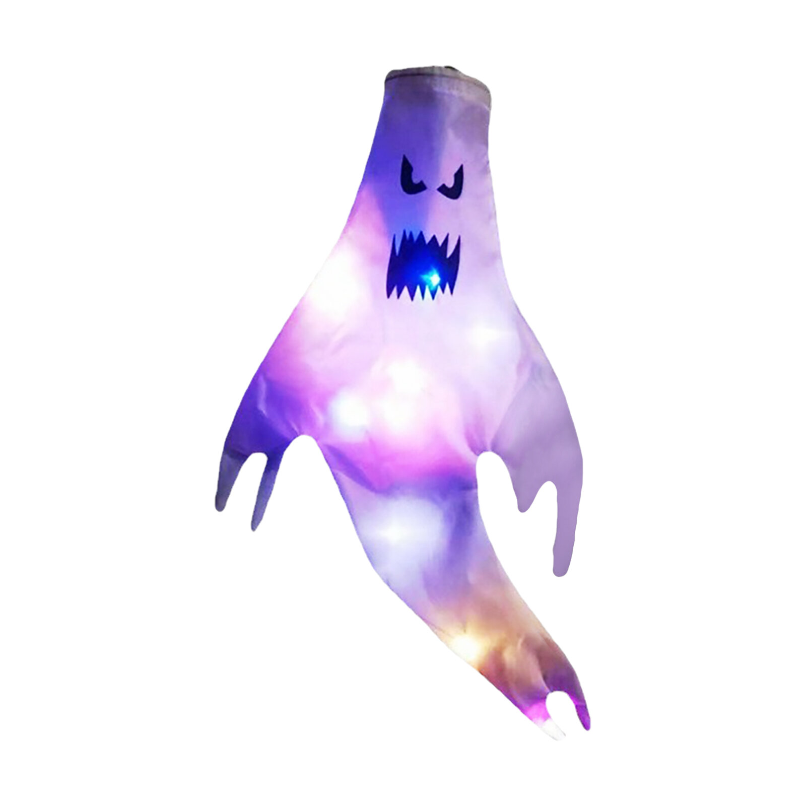 Гелевые фонари в форме призрака для Хэллоуина, подвешенные, с LED, батарейное питание, разноцветные, для вечеринок, баров, открытого воздуха, сада, размеры: Маленький (47*27см), Большой (130*60см), типы: Демон, Счастливый призрак, Злой призрак,