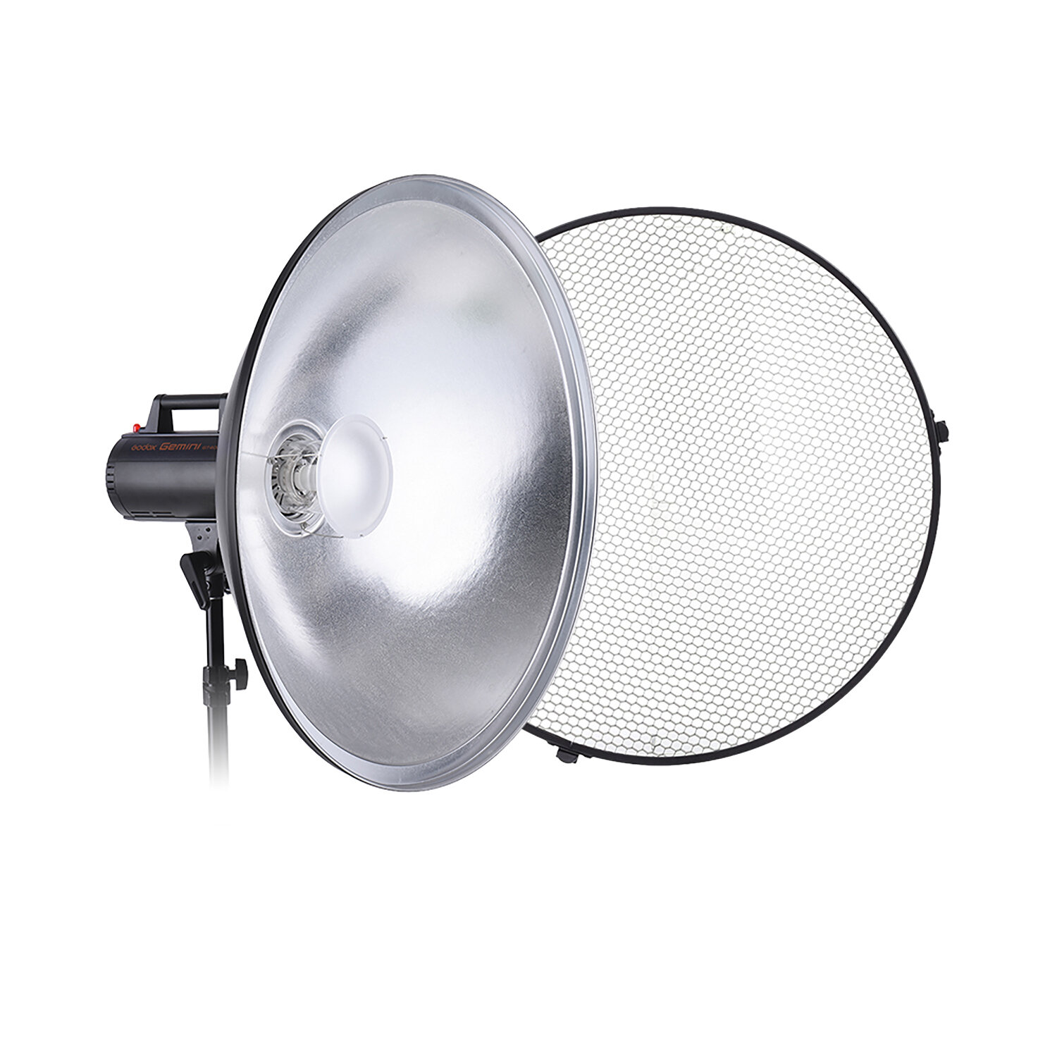 70cm/27.6 Inch Студийный Диффузор для Фотосъемки Speedlite Strobe Lighting Beauty Dish Лампочка Bowens Mount с Отражателем Гексогоном Мягким Тканем, Черный + Серебристый, Алюминиевый Сплав, Размер 70*23cm/27.6*9.1in, Размер Упаковки