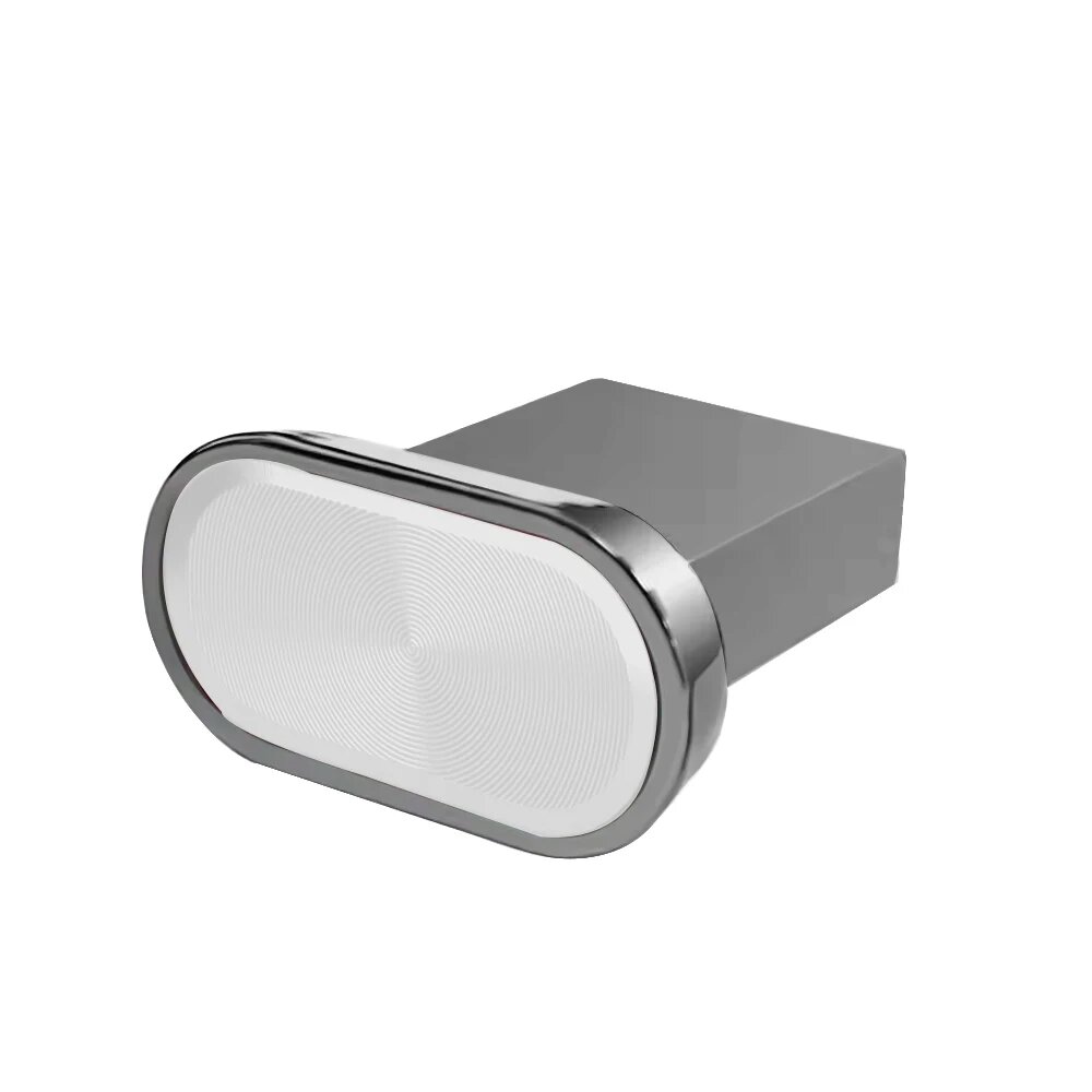 Флешка 128ГБ, серебристая, USB 2.0, белая