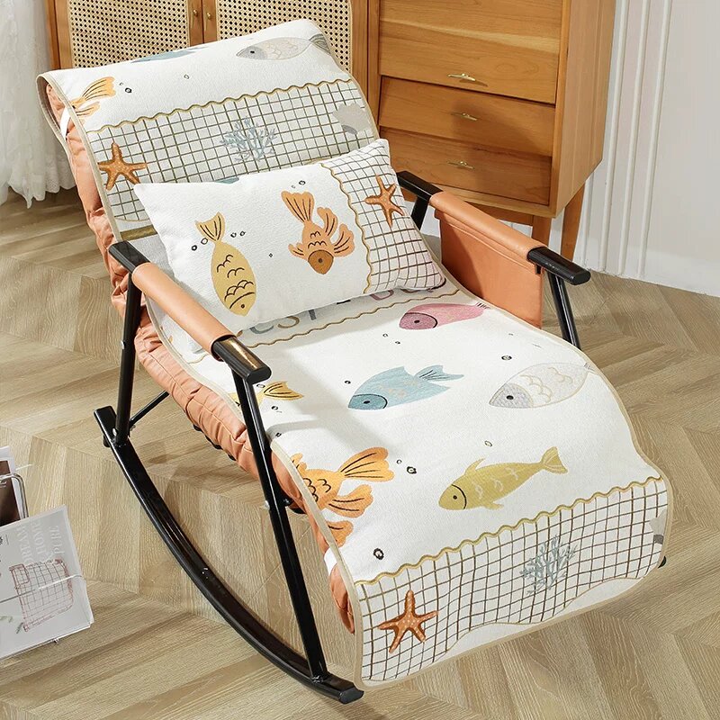 Кресло-качалка, специальная подушка, одиночный диван, четырехсезонный универсальный складной стул для отдыха, подушка