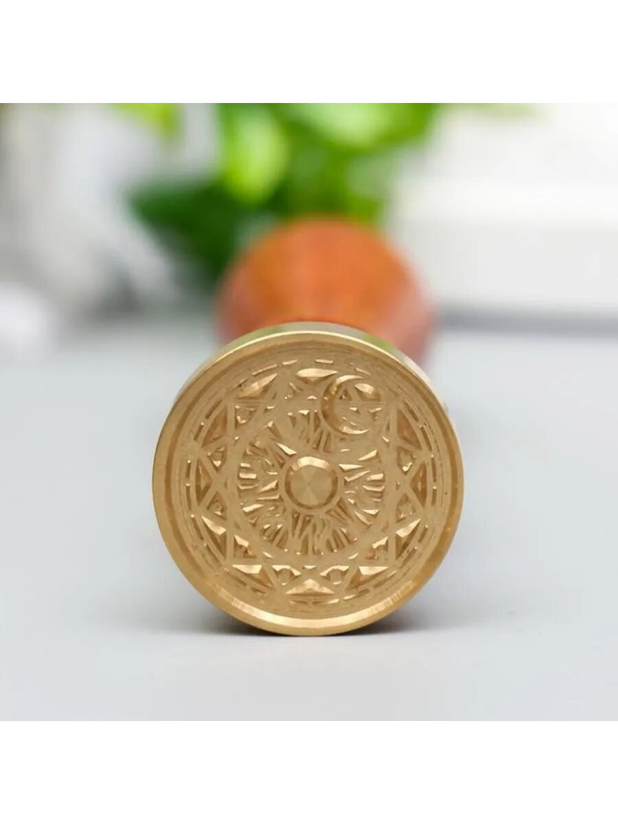 Элегантная печать для сургуча с геометрическим дизайном