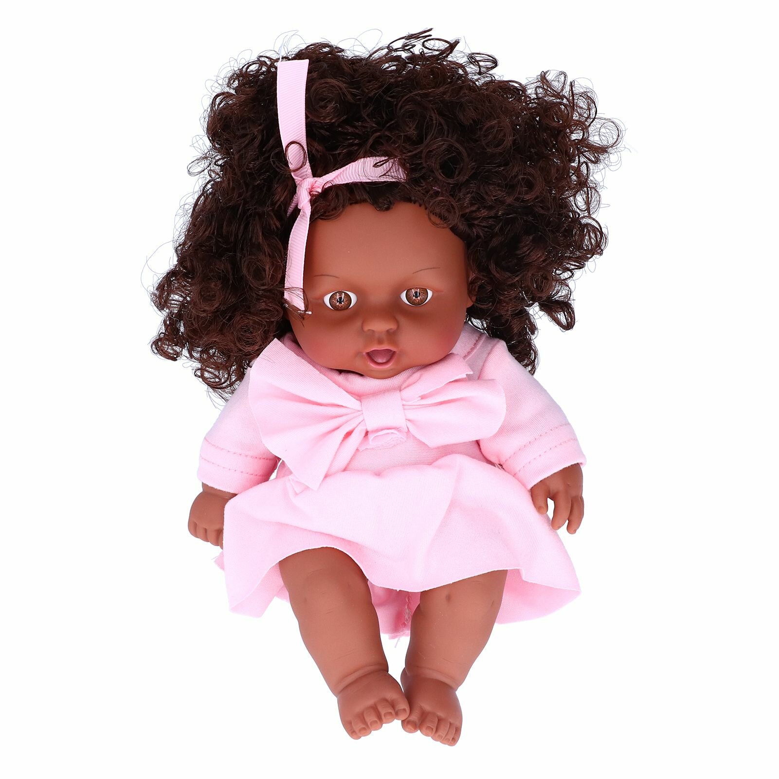 Реалистичная кукла африканская девочка 25 см, игрушка для детей Q8-055C