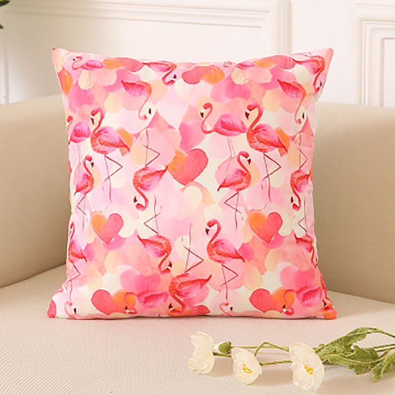 Наволочка для подушки whimsical flamingo для спальни и гостиной