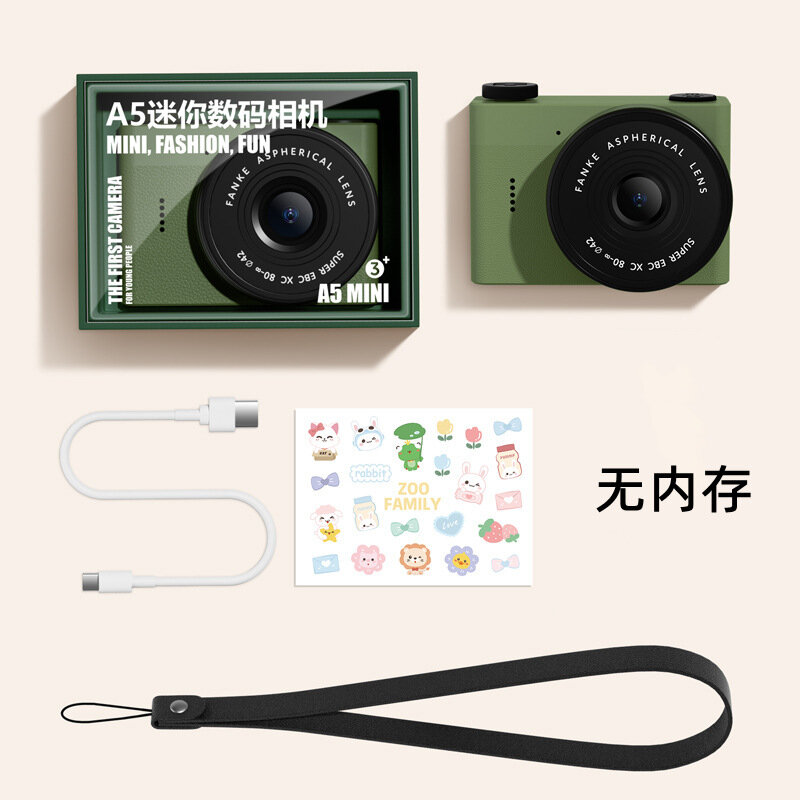 Новая модель A5mini многофункциональной студенческой камеры с двумя портативными карманными камерами до и после