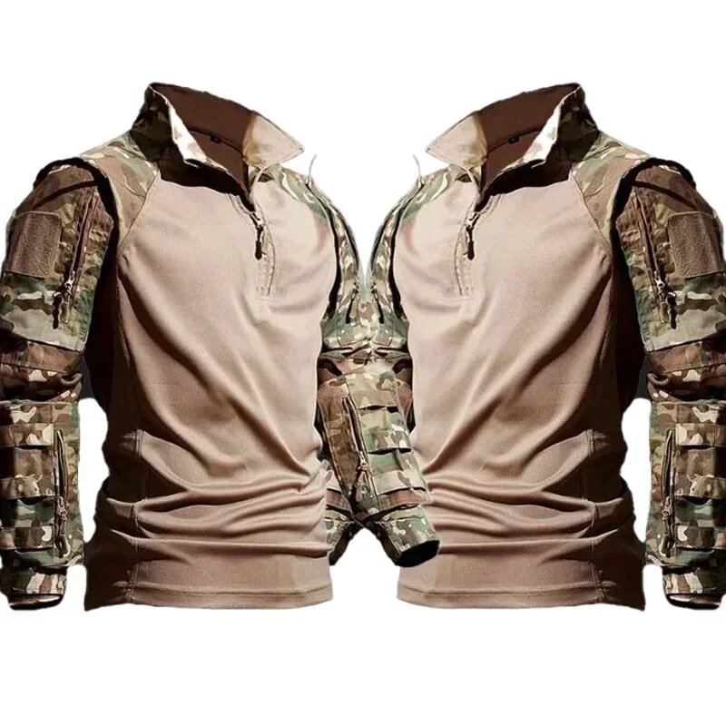 Мужской тактический камуфляжный костюм AUKUPKEE XXXL 90-100KG, CP Camo Tops Only