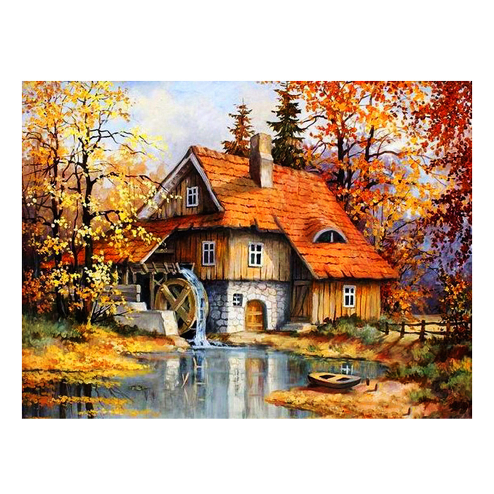 DIY 5D Diamond Painting Full Drill Crystal Decorative Painting Arts Craft for Home Wall Decor Gift (Random) Color: as shown in the picture Material: Canvas Package size: 33*7.5*7.5cm Package weight: 195g 1* DIY Painting 1* Tool Kit