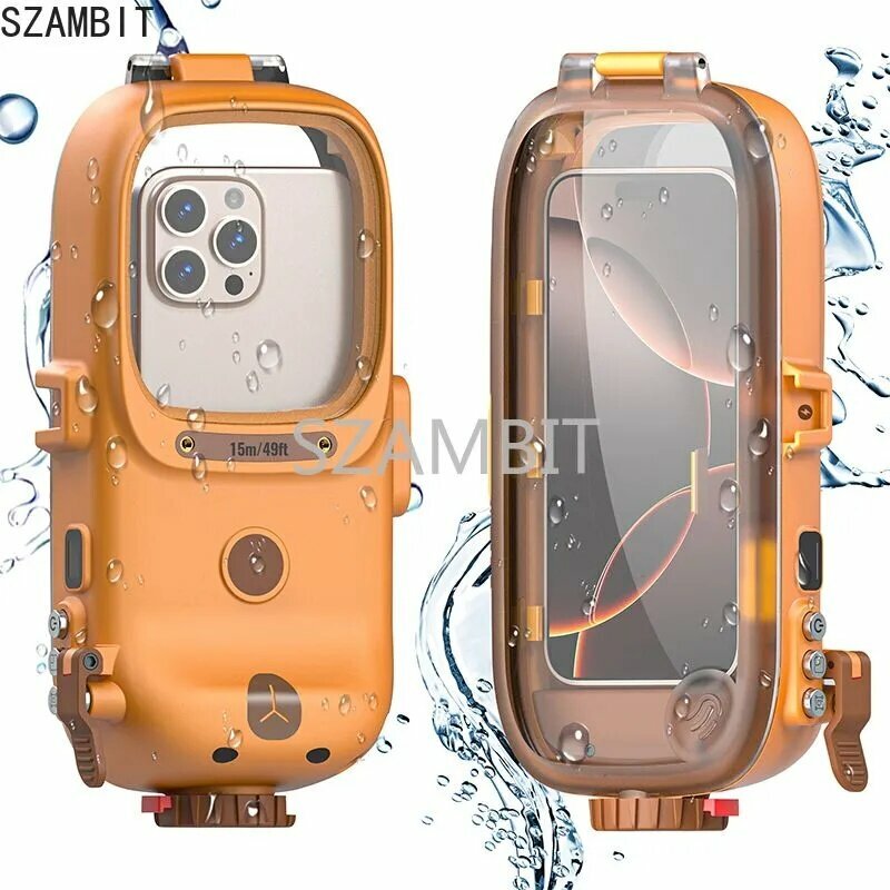 Универсален IP68 850g удебелен калъф за телефон, водоустойчив, 10m дълбочина, подходящ за Apple, Samsung, Huawei, Honor, Xiaomi, Bluetooth калъф за гмуркане, защита от падане на открито