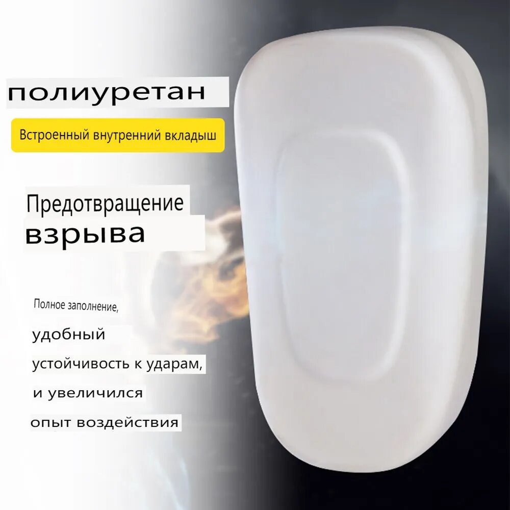 Лапы боксерские тренировочные полиуретановые белые 38x20x6 см для бокса — фото 1