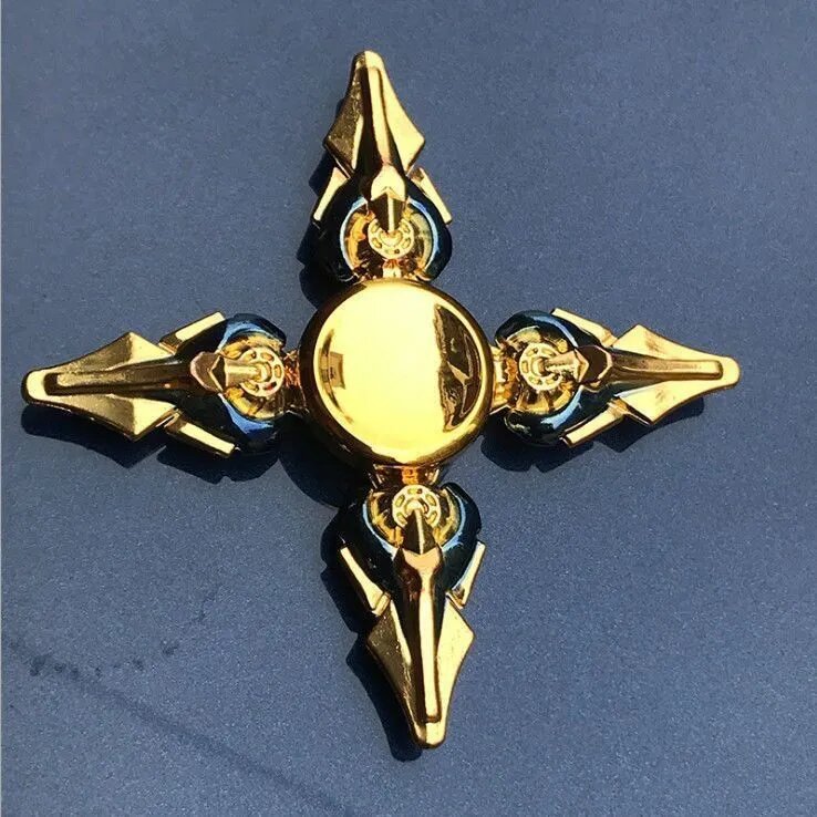 52-Спиннер металлический антистресс сюрикен фиджет спинер