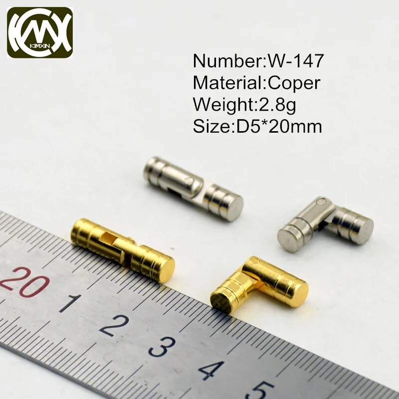 Деревянные угловые петли Kimxin 20 шт Silver