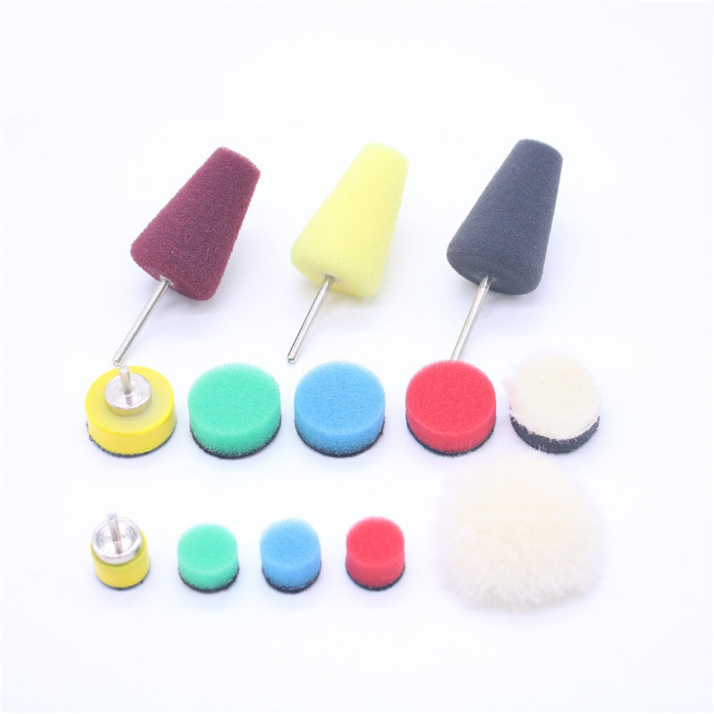 13 ПКТ Набор Пены для Полировки Автомобиля Губок Диски Набор Полировки Стрипы Двери Автомобиля Малые Области Детали Мини-Полишер Роторный Инструмент Инструмент для Полировки Дом Домашний Автомобильный Полировальный Чистящий Инструментальный Набор