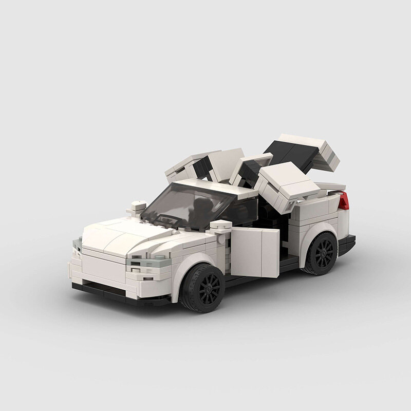 Модель автомобиля Tesla Model X MOC, обучающая игрушка для сборки (287 шт.)