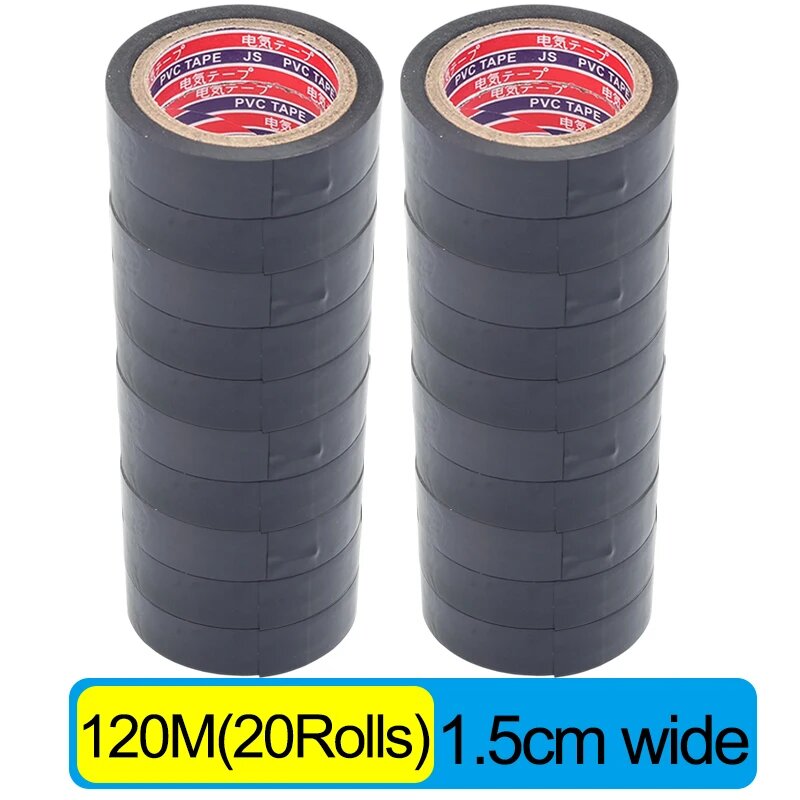 Черная самоклеящаяся изолента Pvh 6м 20Rolls(120m)