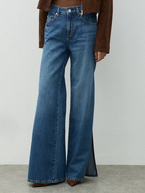 Джинсы широкие 