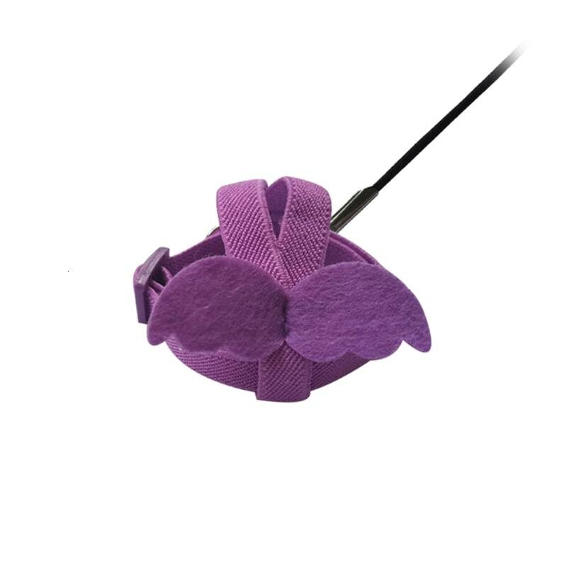 Поводок-шлейка для попугая, Фиолетовый - Пион XS