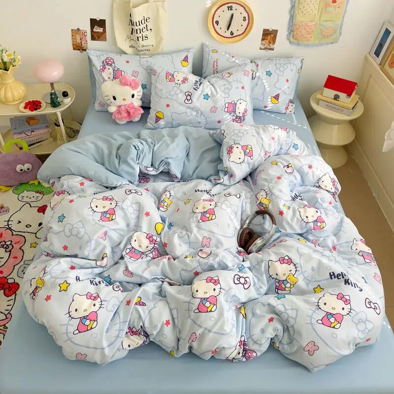 Комплект постельного белья MINISO Hello Kitty и Kuromi 7, 200x230cm