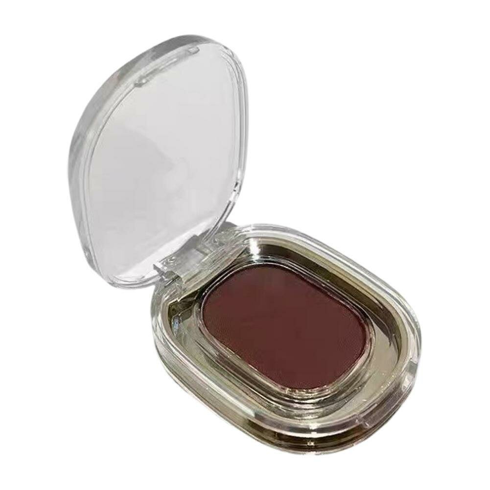 Однотонная матовая палетка теней коричнево-красного оттенка, подводка для глаз/хайлайтер под глаза