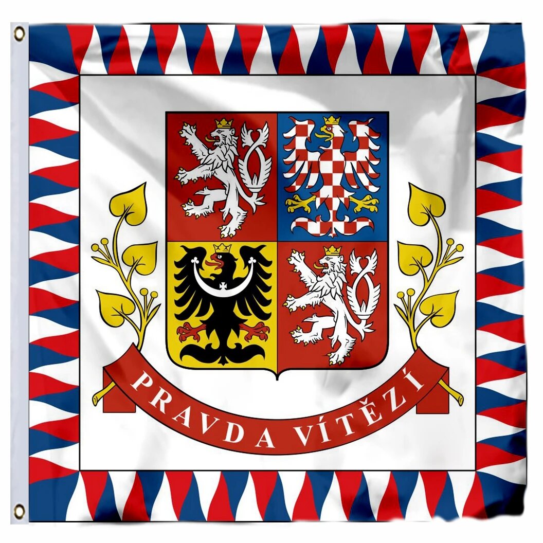 Флаг Чешской Республики, 120x120 см, красный