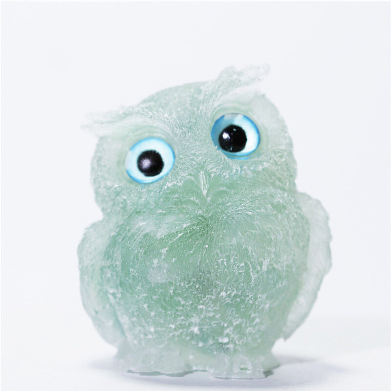 Кросс-бордерные популярные маленькие украшения в виде совы, кристаллический гравий, поделки для дома и автомобиля, креативные подарки и сувениры